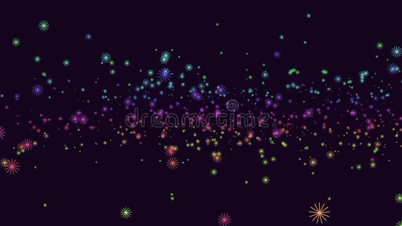 Dynamic Cosmic Display Colorful Stars Explode on Black Canvas Stock ...