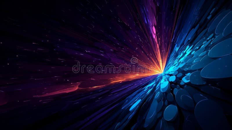 Dynamic Cosmic Energy Burst in Deep Space Stock Photo - Image of ...