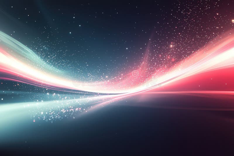 Dynamic Cosmic Energy Waves Abstract Space Digital Art Cosmic ...