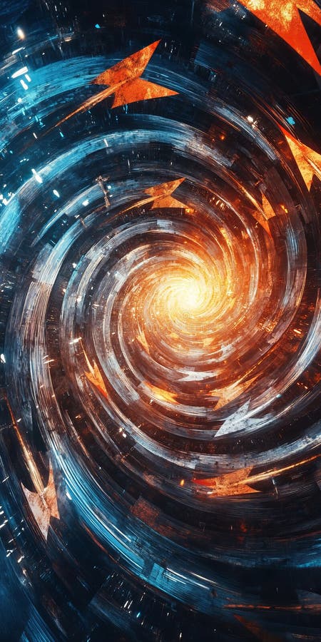 Dynamic Cosmic Vortex, a Dazzling Swirl of Stellar Light and Energetic ...