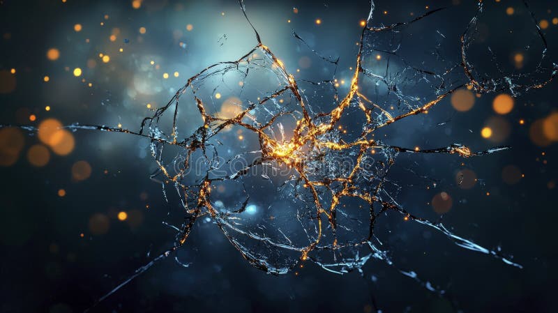 Dynamic Cracks in Glass Creating Glimmering Light Patterns Abstract ...