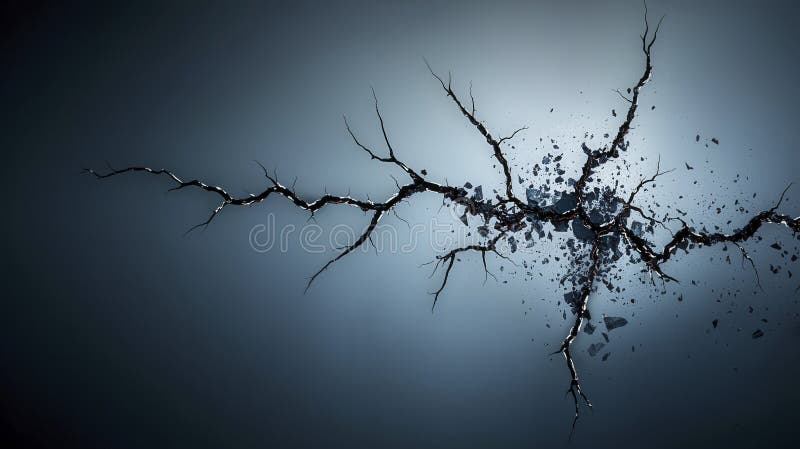 Dynamic Cracks in a Muted Background Abstract Art Creative Design ...