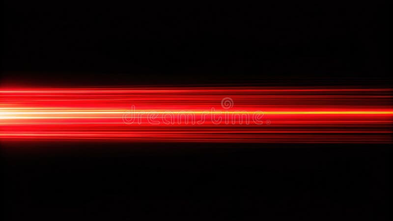 Dynamic Crimson Speed Light Streak Horizontal Abstract Design Element ...