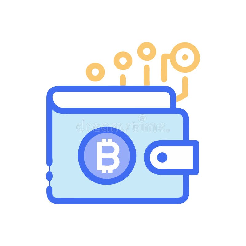 Dynamic Cryptocurrency Wallet Icon Stock Vector - Illustration of icon ...
