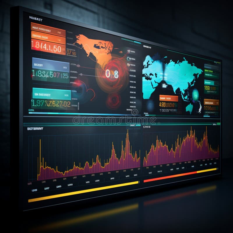 Dynamic Currency Exchange Rate Dashboard Stock Illustration ...