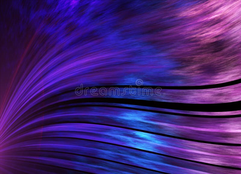 Dynamic Curves Ands Blur Pattern. Fractal Graphics. Science and ...