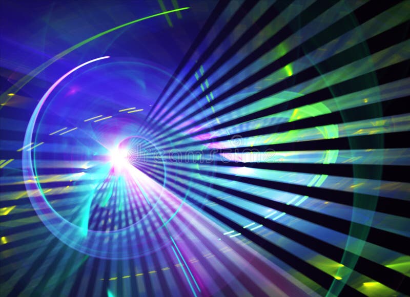 Dynamic Curves Ands Blur Pattern. Fractal Graphics. Science and ...