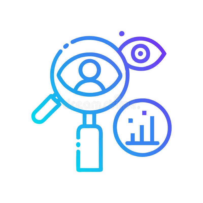 Dynamic Customer Insight Analysis Icon Stock Vector - Illustration of ...