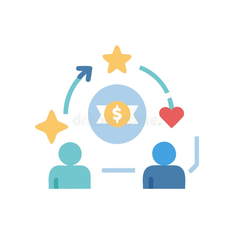 Dynamic Customer Loyalty Symbol Illustration Stock Illustration ...