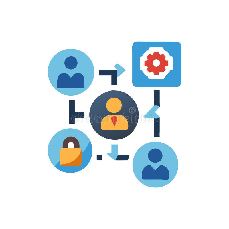 Dynamic Customer Relationship Symbol Illustration Stock Photo ...