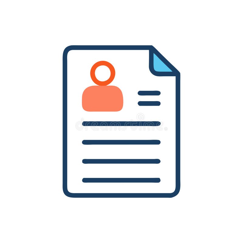 Dynamic CV Symbol Illustration Stock Illustration - Illustration of ...