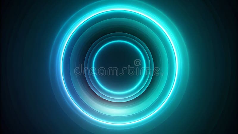 Dynamic Cyan Gradient Circle Animation a Visually Stunning Looping ...