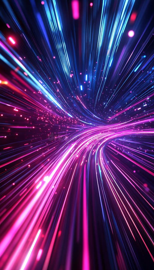 Dynamic Cyberpunk Cityscape with Neon Lights and Synthwave Aesthetic in ...