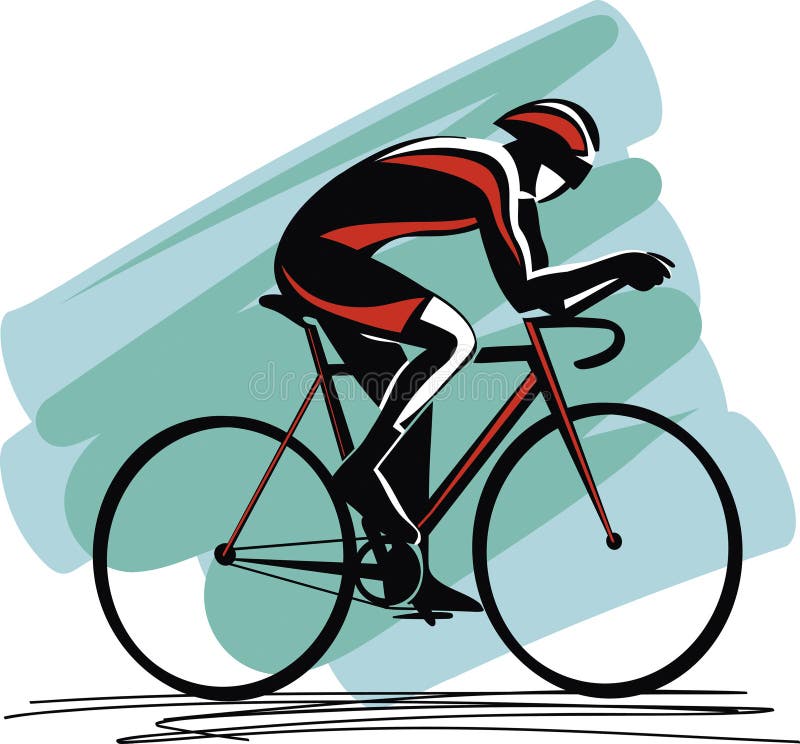 Dynamic Cyclist in Motion, Capturing Speed and Athleticism Stock ...