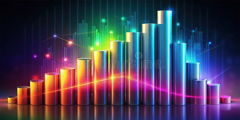 Dynamic Cylindrical Growth Chart Visualizing Data Progression for ...