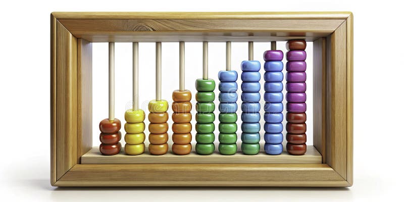 Dynamic 3D Abacus Graph a Modern Visual Representation of Data Growth ...