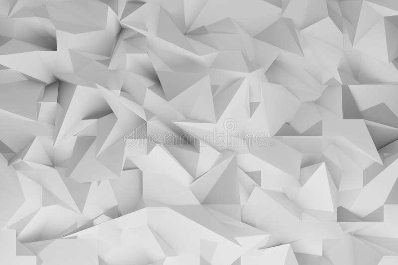 Dynamic 3D Abstract Geometric Background Featuring White and Gray ...