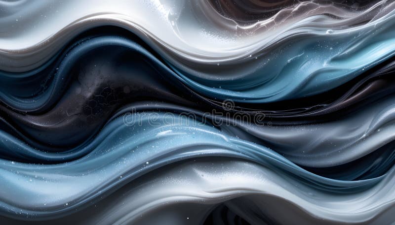 3D Abstract Liquid Flow Design Background Wallpaper Stock Illustration ...
