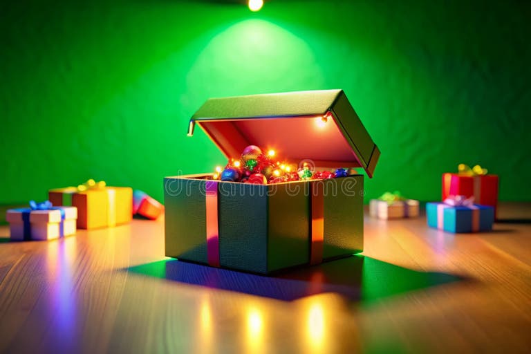 Dynamic 3D Animated Box Unboxing on Chroma Key Background with ...