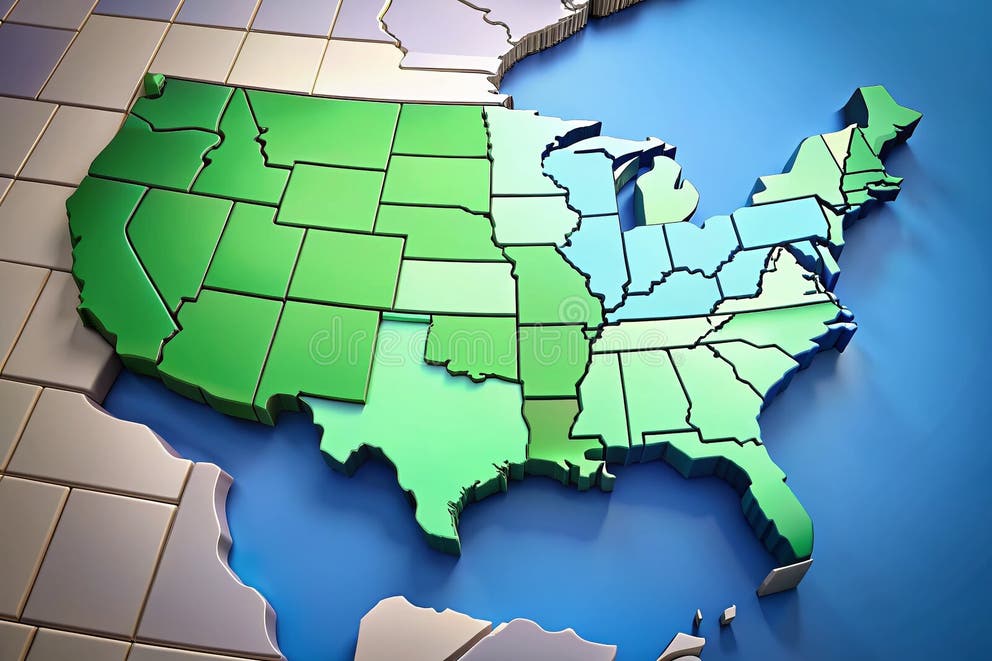 Dynamic 3D Animated Map of Michigan Exploring State Geography and ...