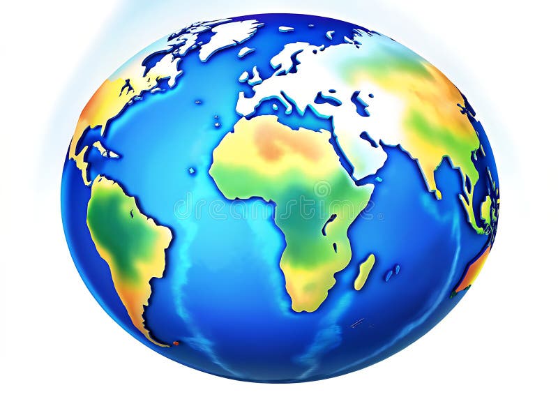 Dynamic 3D Animated World Map Explore the Earths Continents and Oceans ...