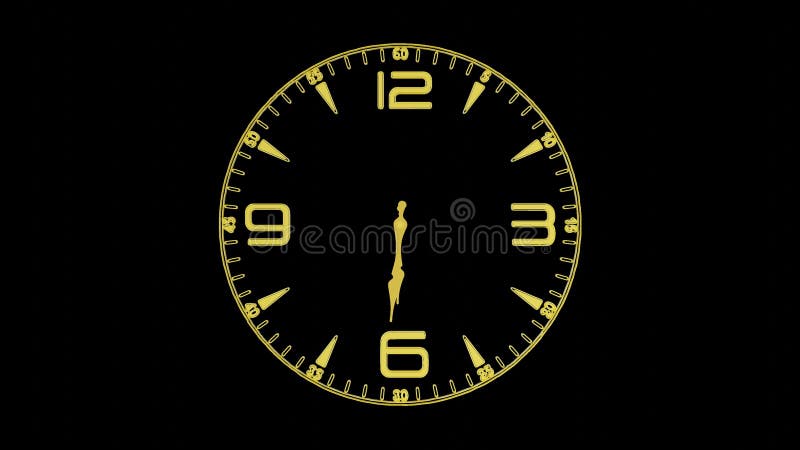 Fast-Forward Clock Animation (12 Hours) (MOV) with Transparent ...
