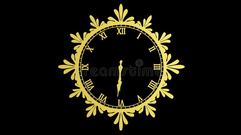 Fast-Forward Clock Animation (12 Hours) (MOV) with Transparent ...