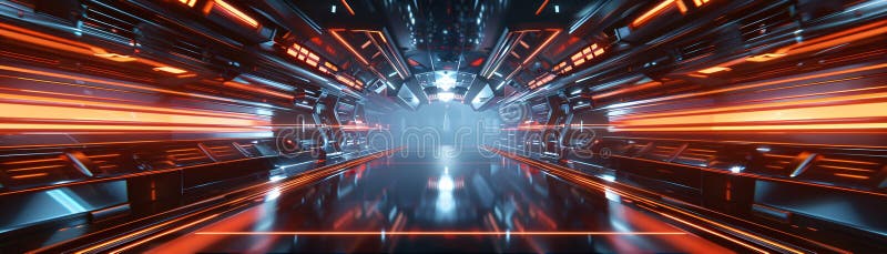 Dynamic Animation of a Futuristic Sports Event Stock Illustration ...