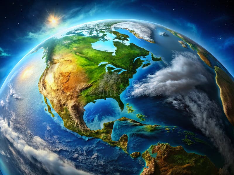 Dynamic 3D Animation of a Rotating Earth a Vibrant EcoConscious ...