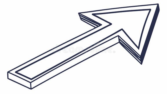 Dynamic 3D Arrow Icon, Forward Direction and Progress Vector Design ...