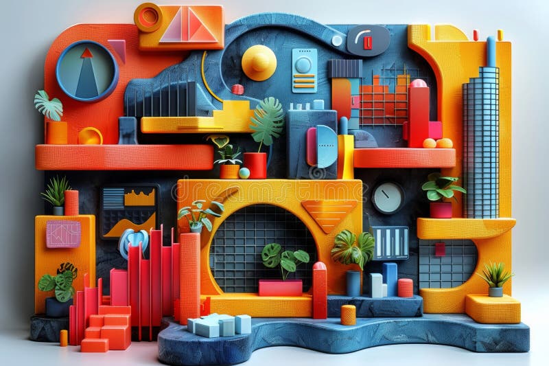 Dynamic 3d B2b Website Icon Digital Marketing Solutions, Advertising ...