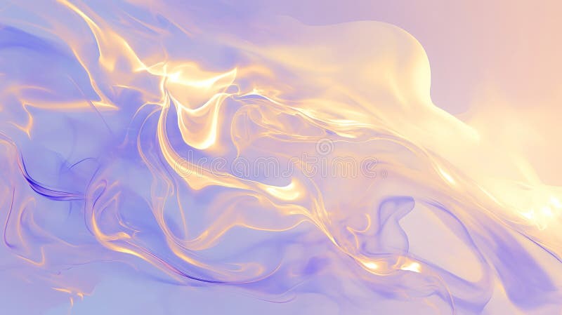 Dynamic 3D Background of Wavy Fluid Patterns in Purple and Yellow Stock ...
