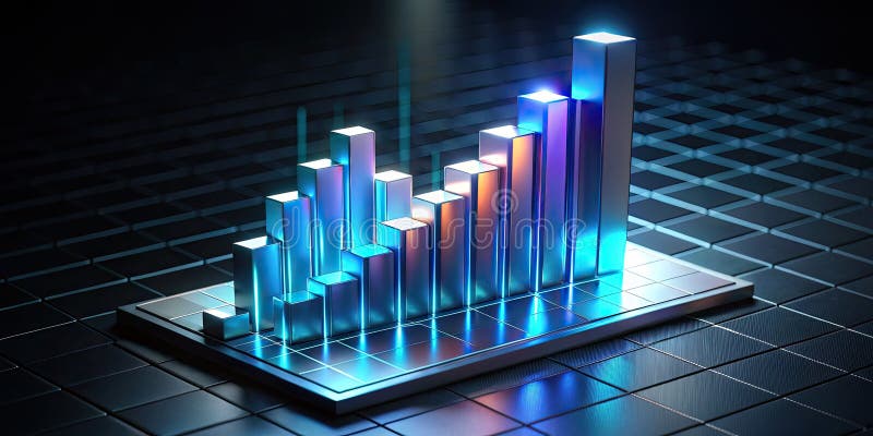 Dynamic 3D Bar Chart DroneShot Perspective Infographic for Captivating ...