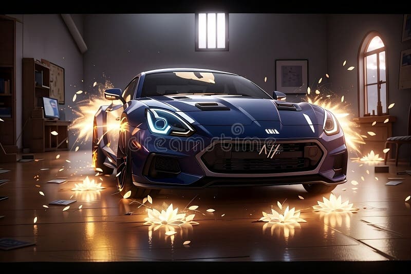 Dynamic 3D Car Animation: Elegance Meets Motion with Sparkling ...