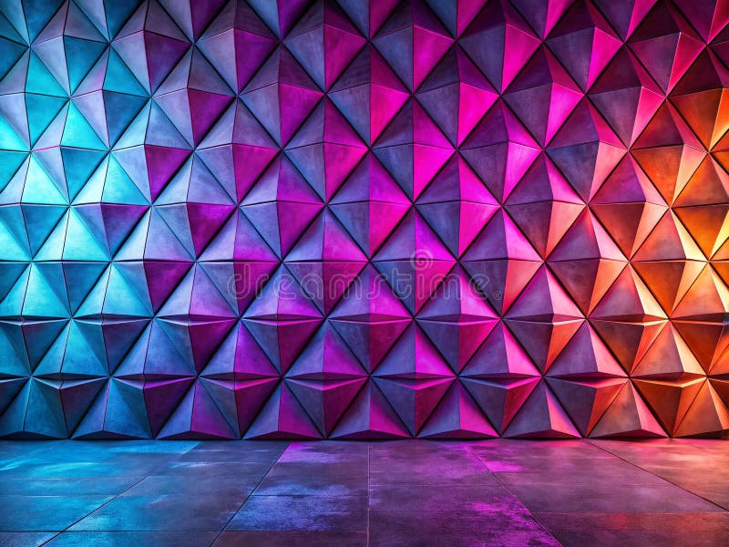 Dynamic 3D Concrete Triangle Pattern a Modern Geometric Texture for ...