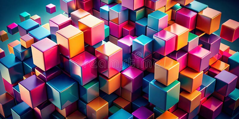Dynamic 3D Cube Portrait Photography a Geometric Exploration of Form ...