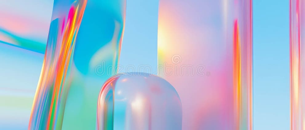 Dynamic 3D Data Visualization with Changing Hues Representing Data Values Stock Illustration ...