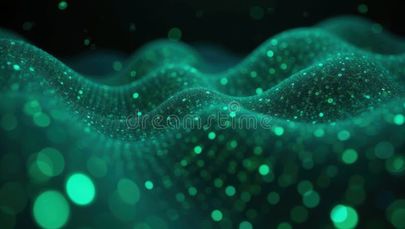 Environment Emerald Green Matrix Visualization Stock Illustrations – 2 ...