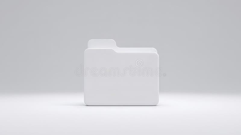 Modern 3D Folder Icon a Striking Visual Representation of Documents and ...