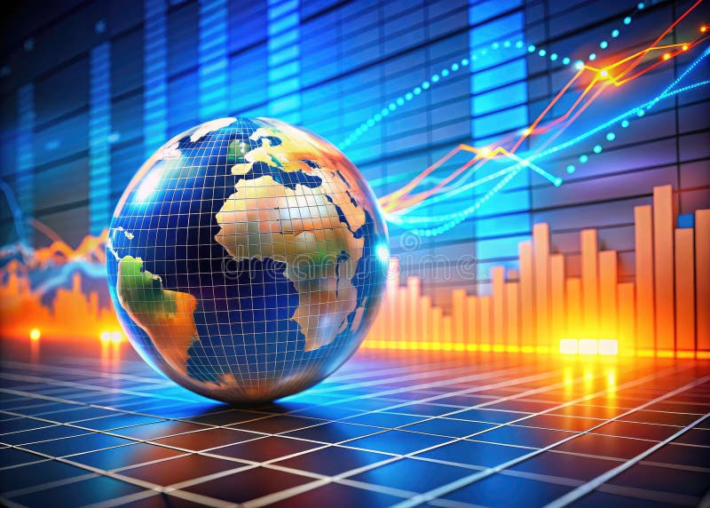 Dynamic 3D Globe Visualizes Global Economic Growth Across Sectors a ...