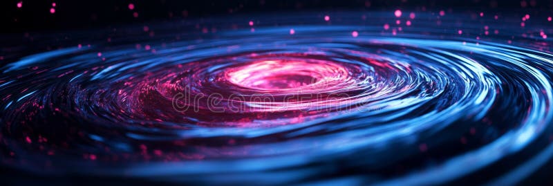 Dynamic 3D Glow Fluid Vortex Spinning in Vibrant Colors with Swirling ...