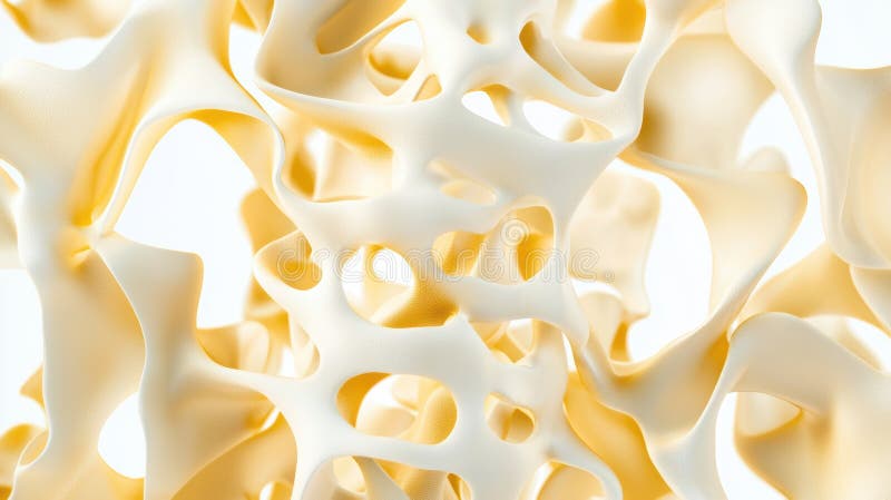 Dynamic 3D Illustration of Bone Density Loss Related To Osteoporosis ...