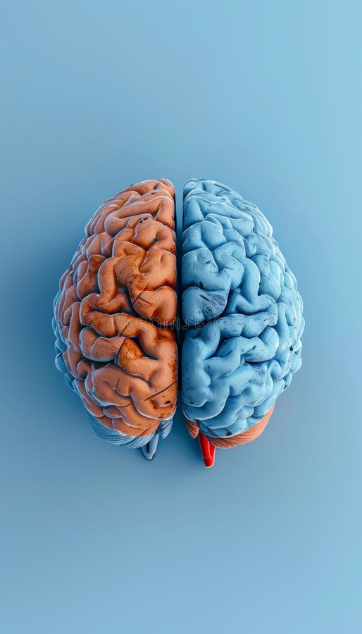 Dynamic 3d Illustration of the Human Brain Highlighting Logic and ...