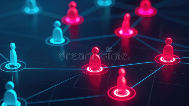 A Dynamic 3D Illustration Showcasing Global Connections through a ...