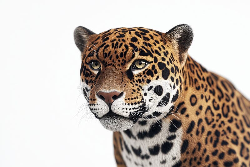 A Dynamic 3D of a Jaguar in a View, Displaying Its Detailed Fur Pattern ...