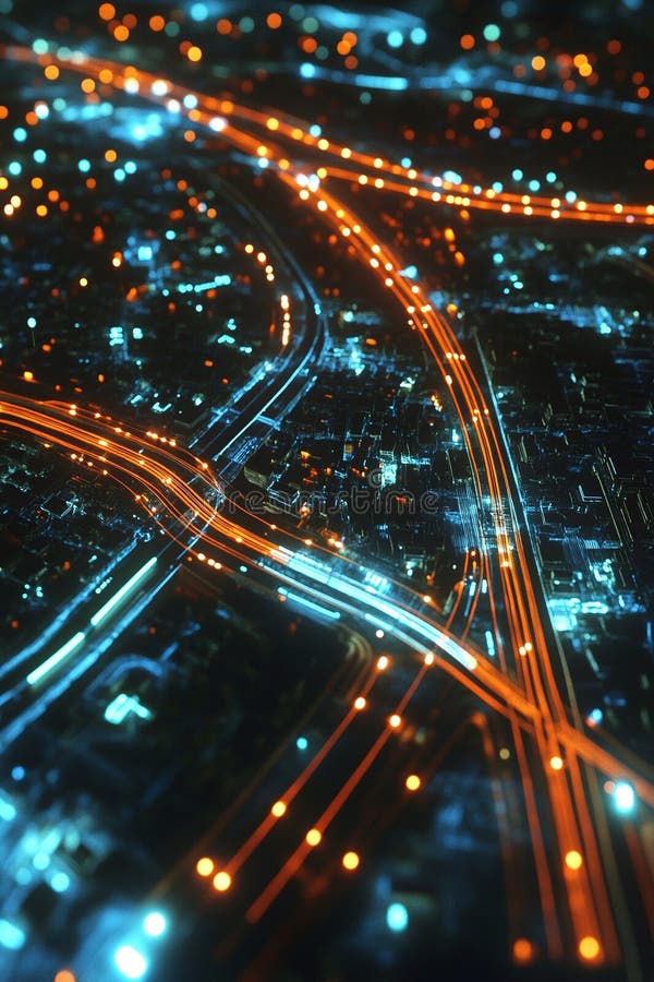 A Dynamic 3D Map Visualizing Trade Routes with Glowing GIS Data ...