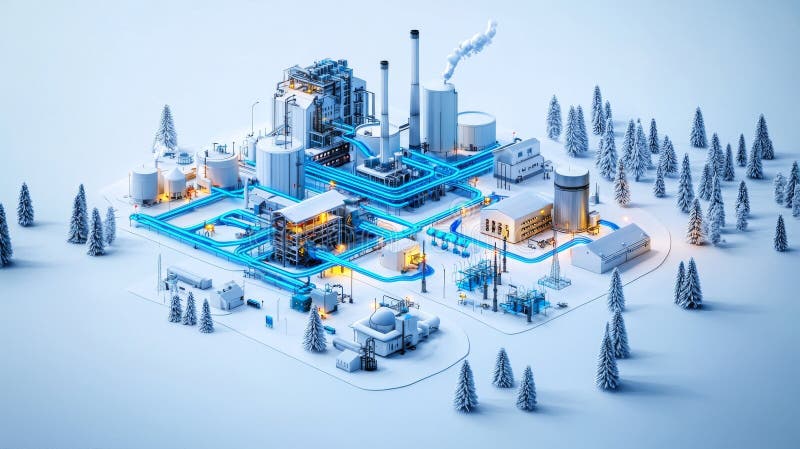 A Dynamic 3D Model Showcasing the Efficient Distribution of Energy from ...