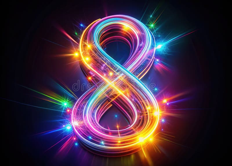 Dynamic 3D Paragraph Symbol Long Exposure Photography Captures Abstract ...