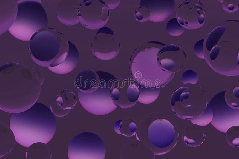 Floating Saturated Purple Translucent Spheres Stock Illustrations – 3 ...