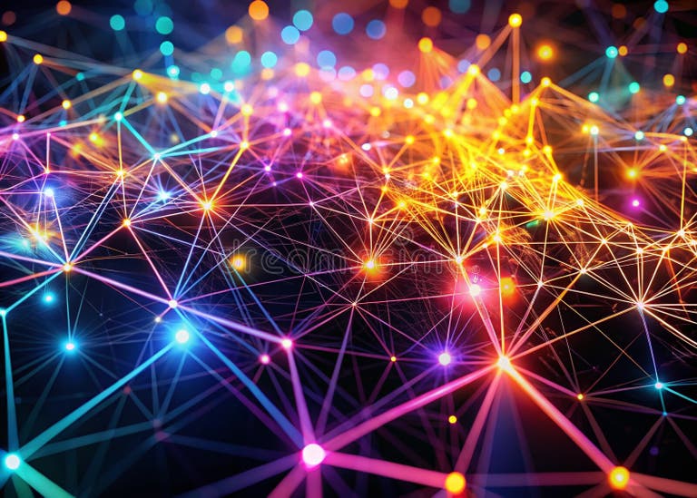 Dynamic 3D Plexus Network Loop a Futuristic Abstract Background for Technology Presentations and ...